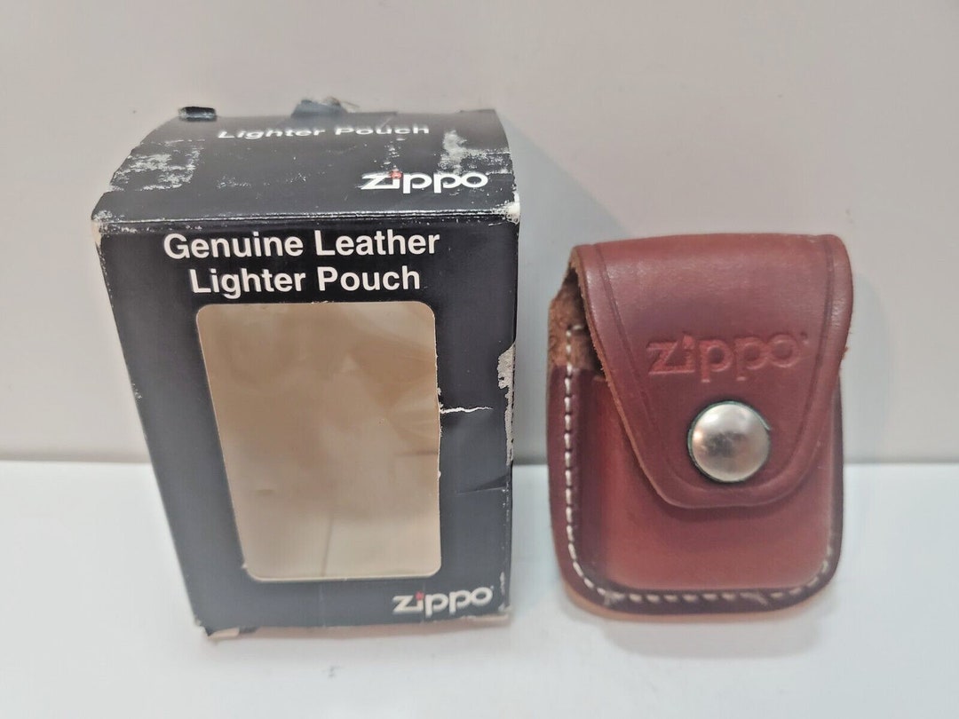 Zippo Leather Lighter Pouch Case Holder Belt Clip Sheath / Zippo Box ...