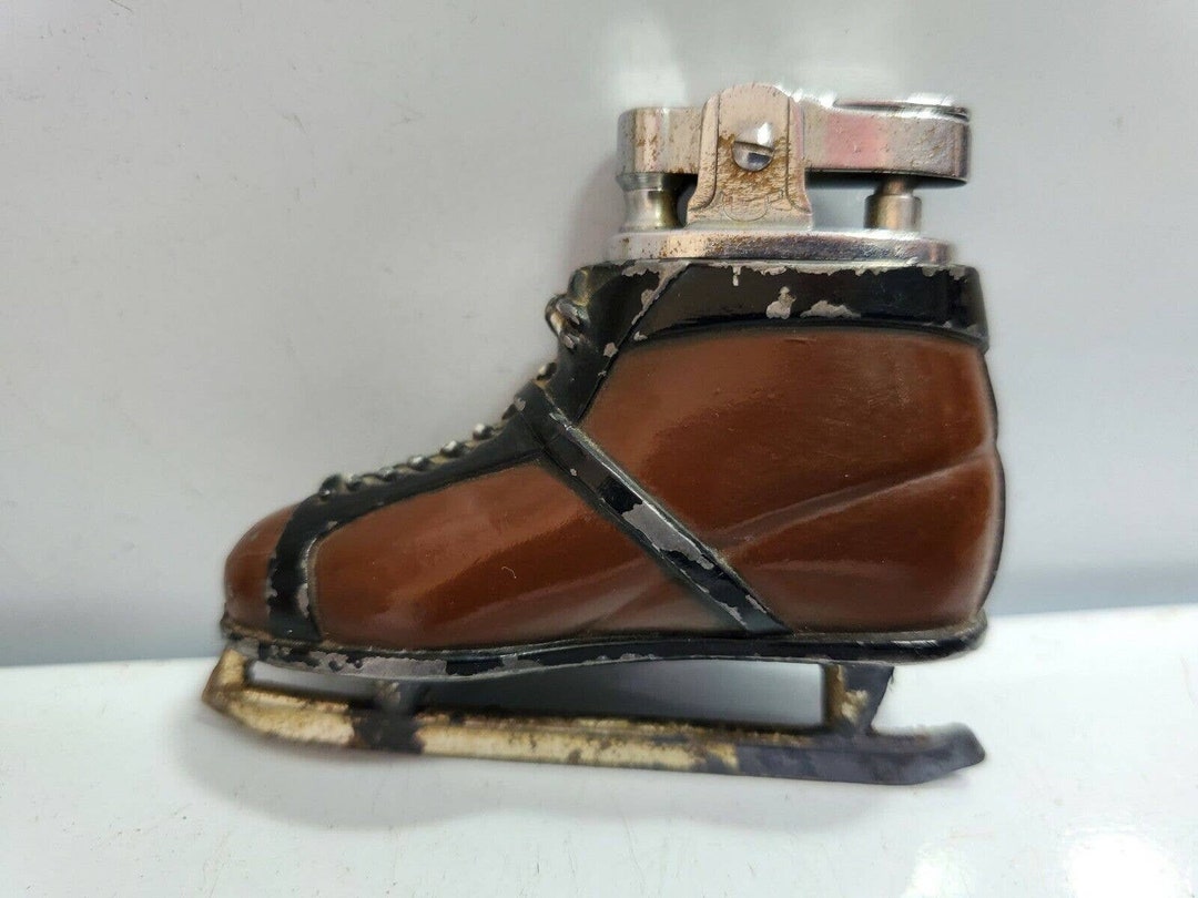 RARE Vintage Ice Skate Boot Lighter WORKING 4617/34 - Etsy