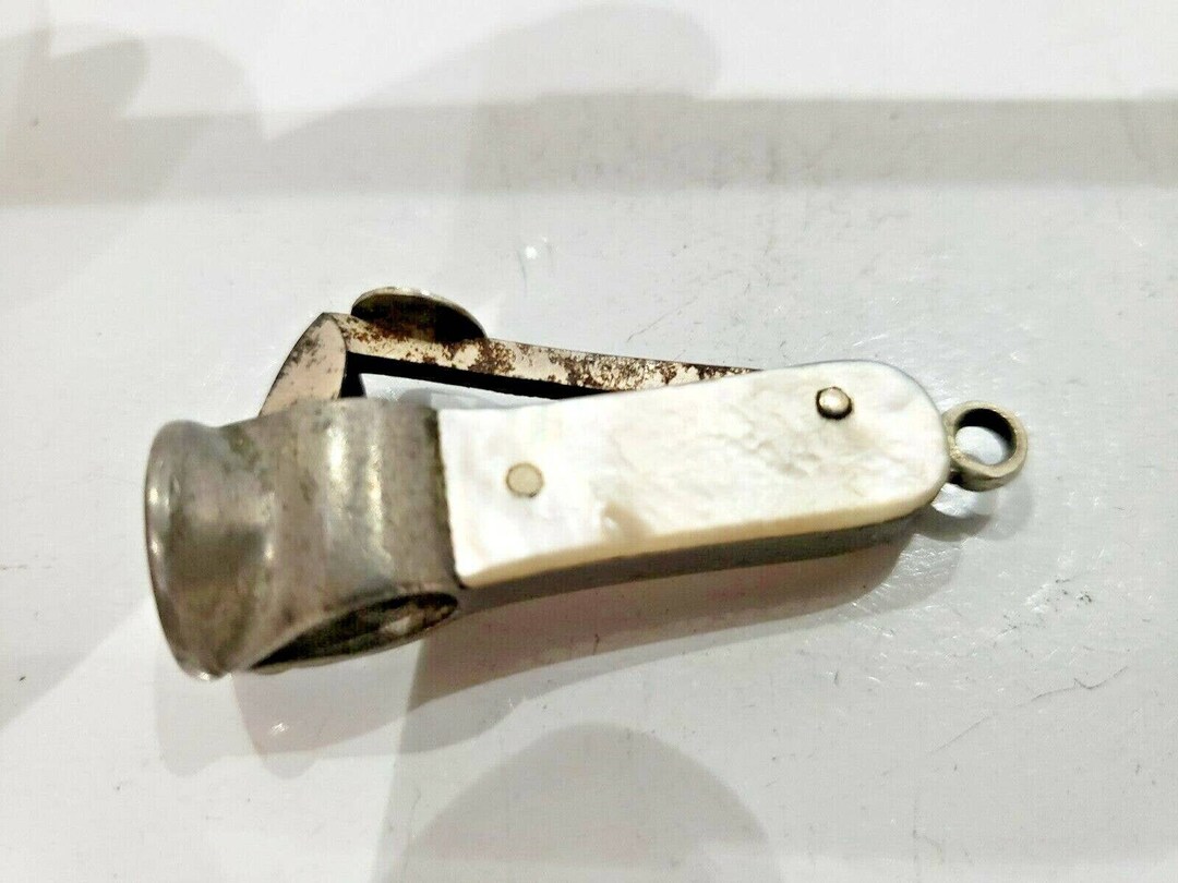 Antique German Mini Cigar / Cigarette v Cutter / Mother of Pearl 155/6 ...