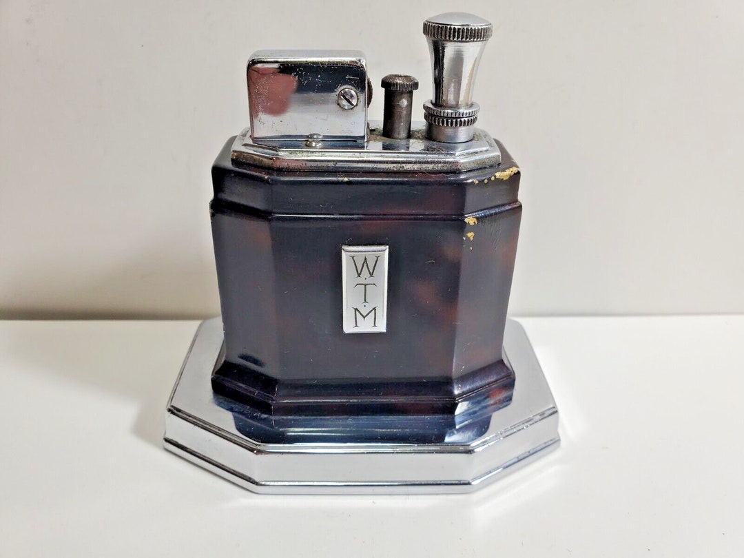 Working Ronson 1940 Art Deco Table Touch Tip Octette Black - Etsy