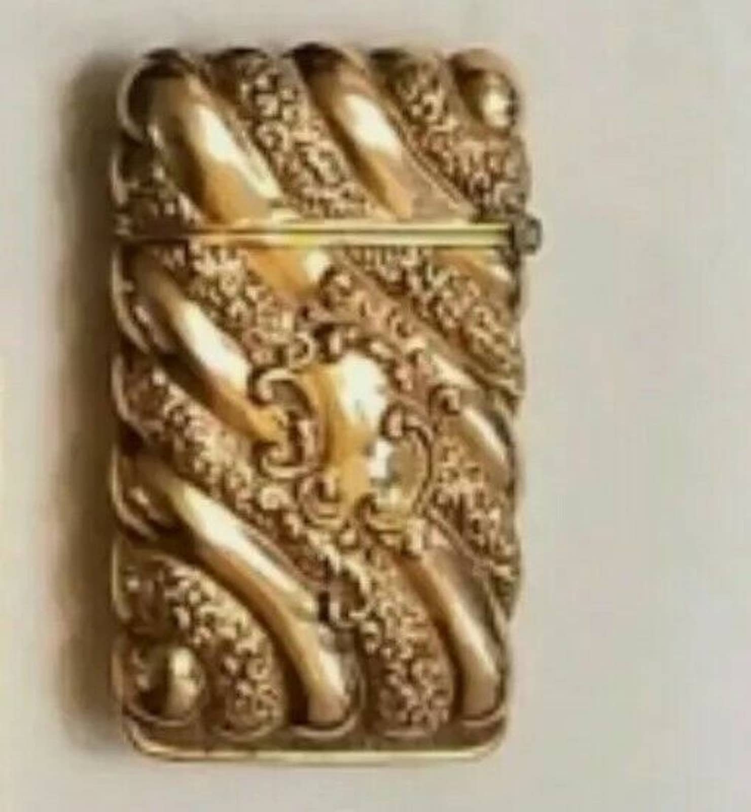 Floral ROCOCO Louis XVI Art NOUVEAU French Victorian Vesta, Match Case ...