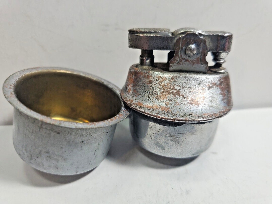 Vintage Working Silver Table Lighter INSERT Fits 34mm Round Base 5966/ ...