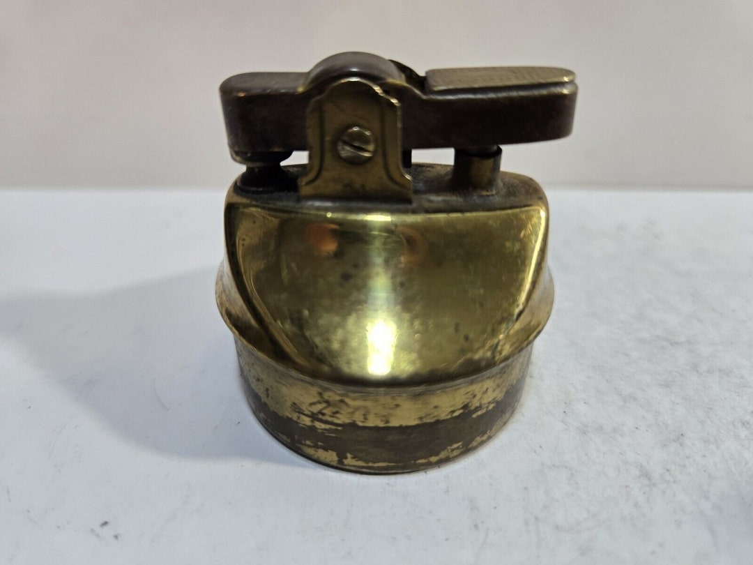 Vintage Working Brass Table Lighter INSERT Fits 1 1/2 Round Base 7159/ ...