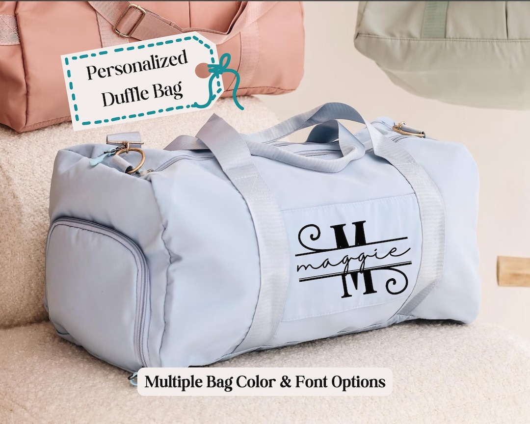 Monogrammed Weekender Bag: Personalized Travel Duffle (carry-on Size ...