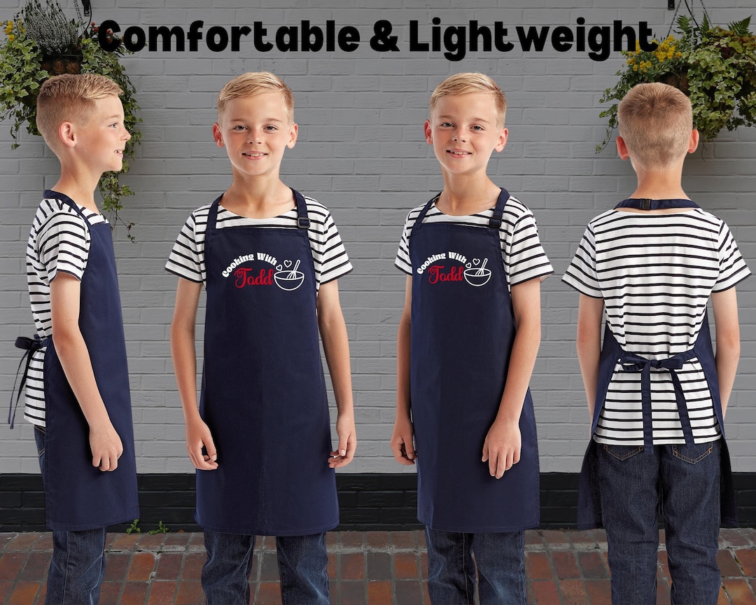 Personalized “cooking With” Kids Apron – Custom Name Children's Cooking ...