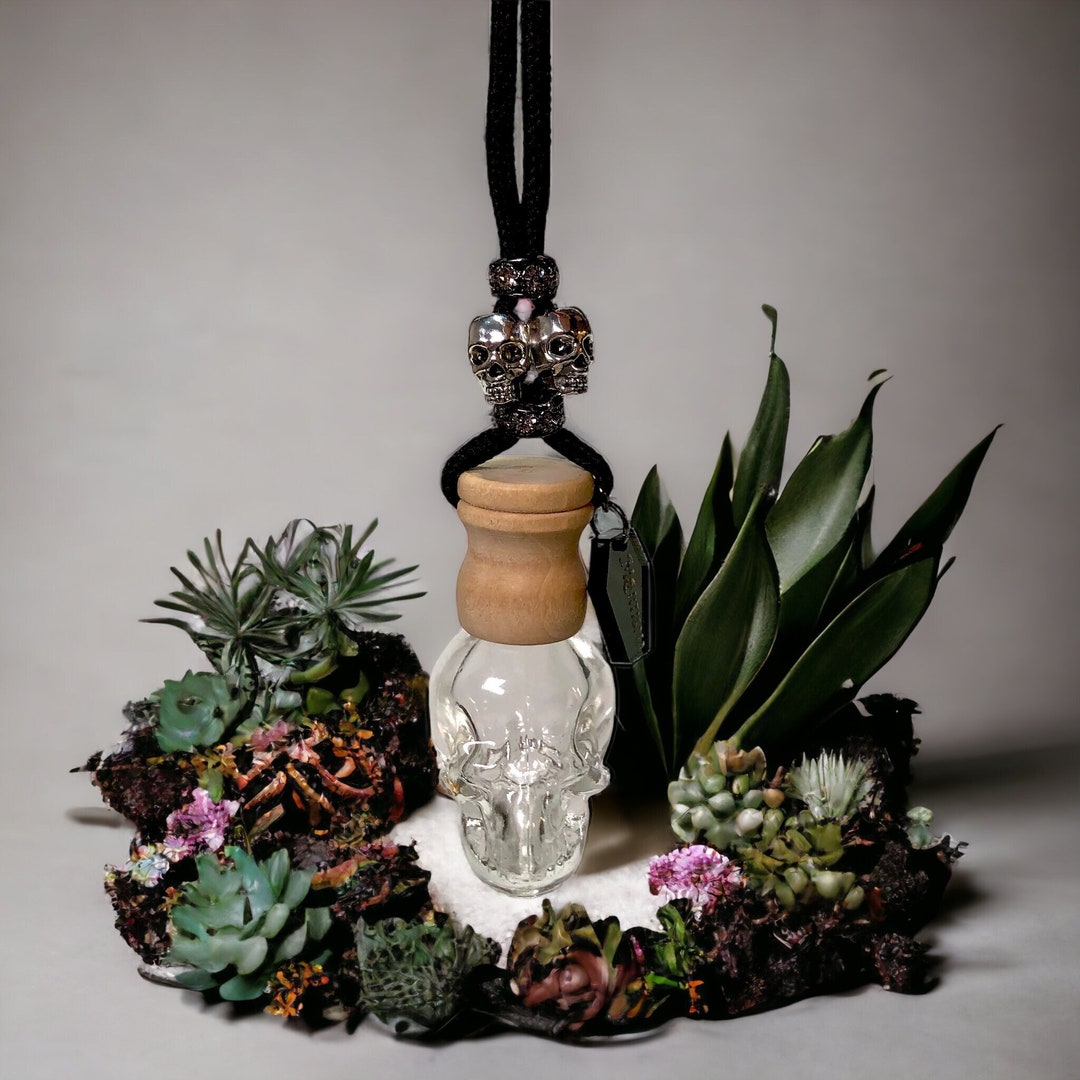 Empty Gothic Glamour Skull-shaped Car Scent Diffuser Car Charm Skull ...