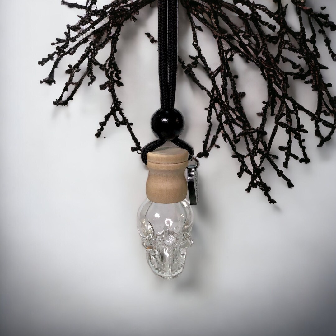 Empty Black Beauty Skull-shaped Car Scent Diffuser Car Charm Skull ...