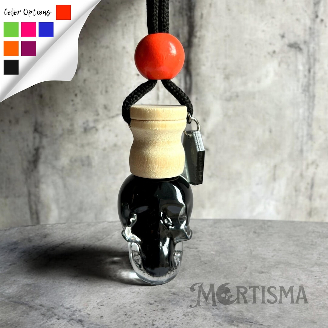 Skull Car Scent Diffuser: Orange Bead, Oil Diffuser - Etsy