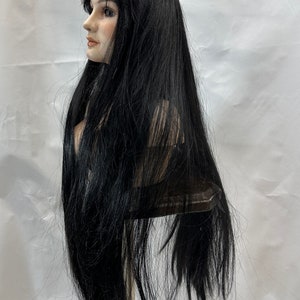 Long Black Hair Monique Doll Wig, 