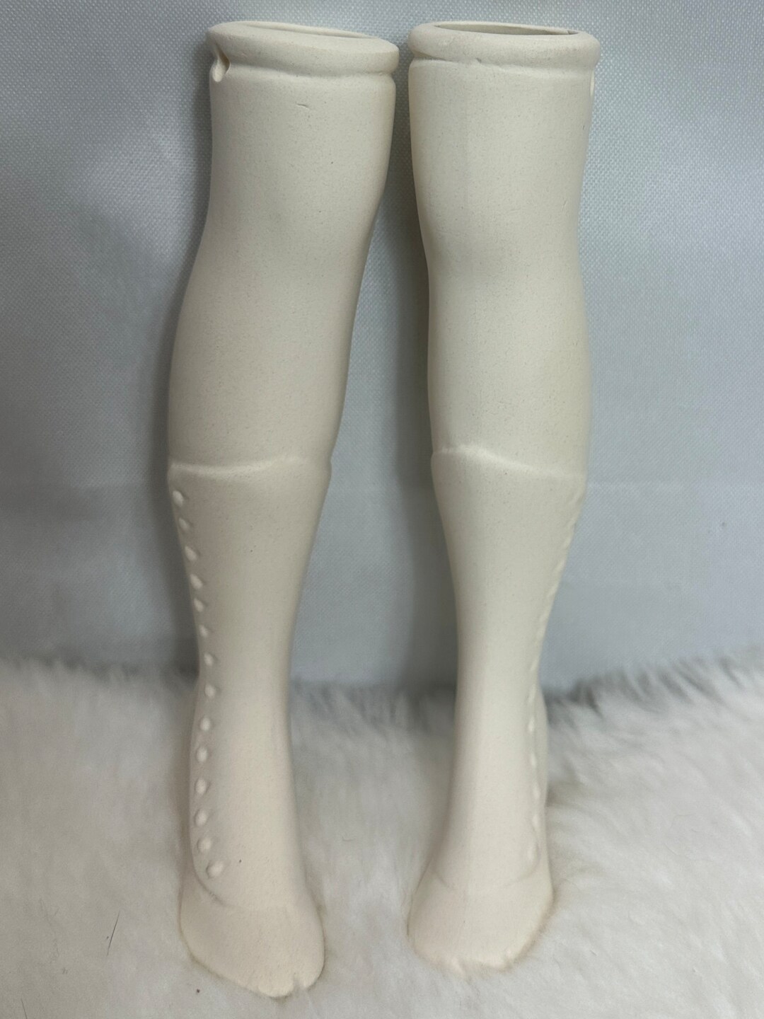 White Porcelain Bisque Lady Doll Legs With Molded Victorian Boots, 5 ...