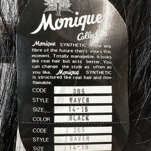 Long Black Hair Monique Doll Wig, “raven” Style Black Hair for Dolls - Etsy