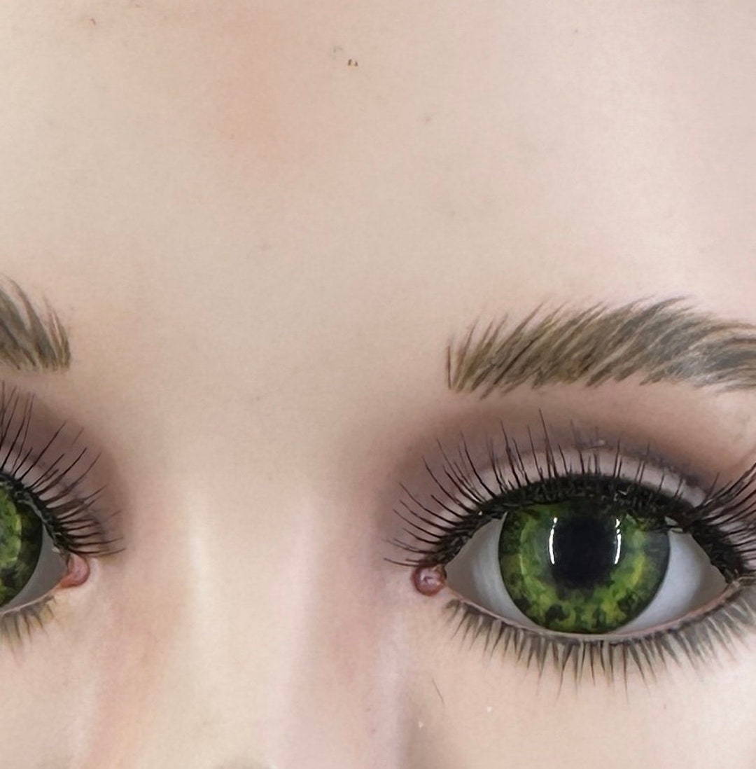 Talina’s Green Acrylic Doll Eyes, Round Flatback Green Acrylic Doll ...