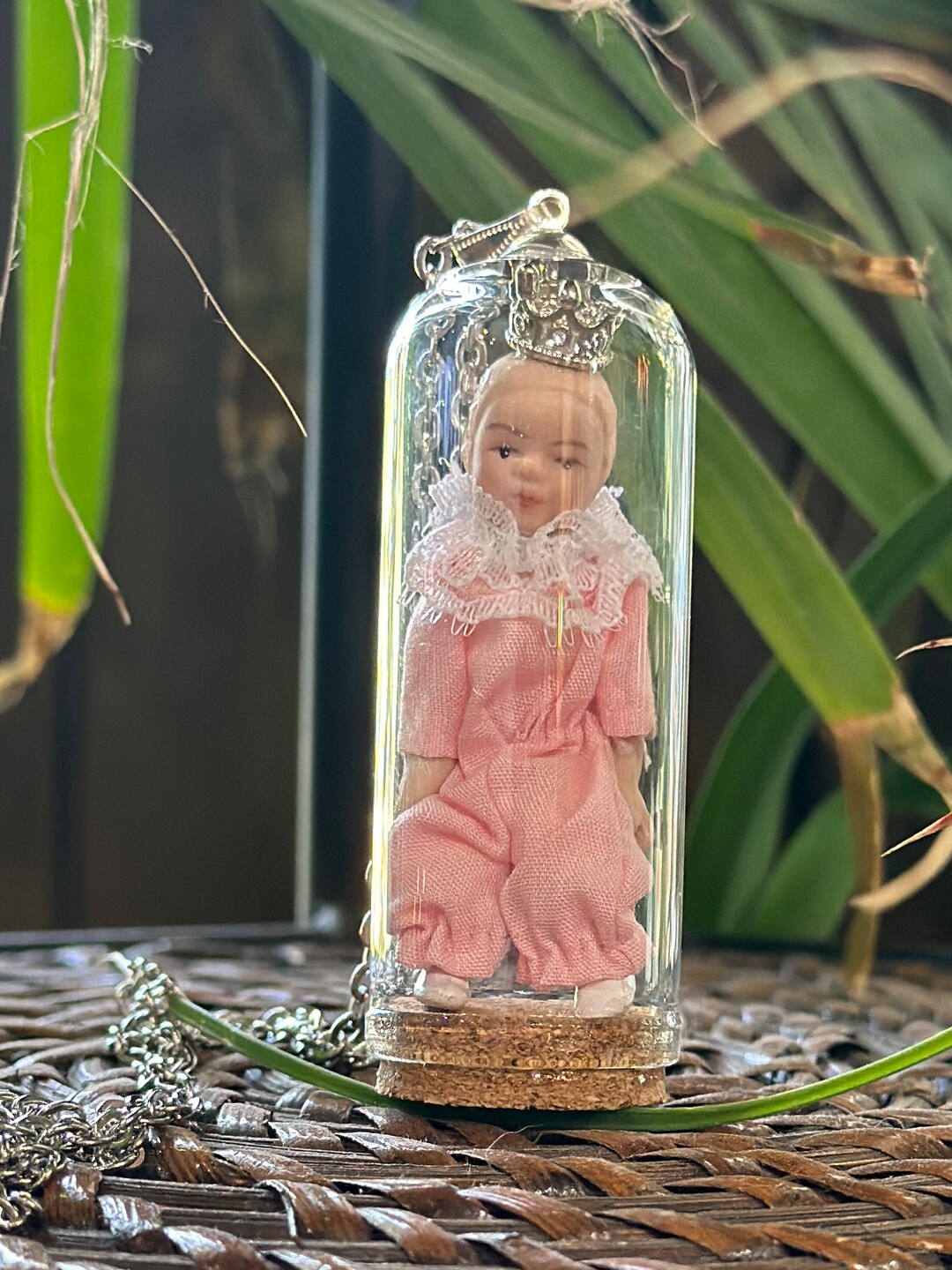 OOAK Miniature Porcelain Doll Necklace Miniature Doll Necklace, Doll ...