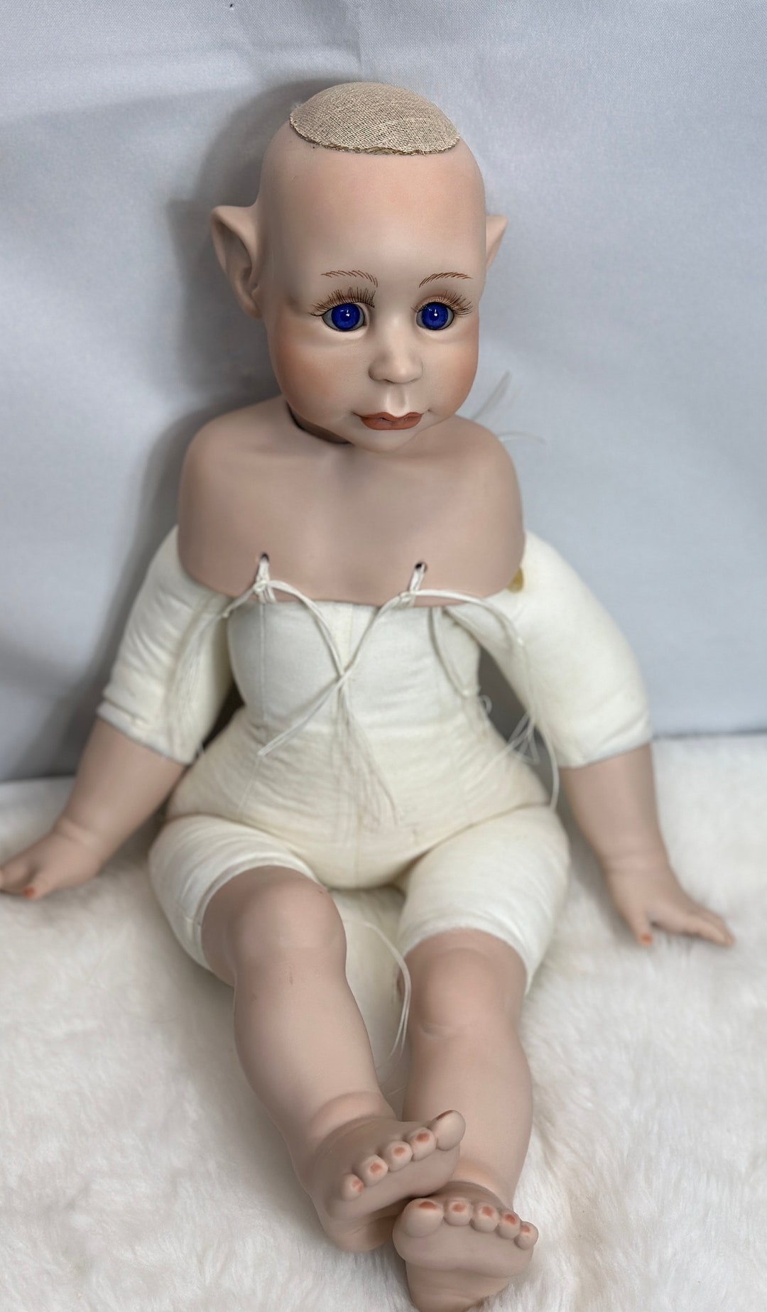 Vintage Painted Porcelain Bisque Complete Zoe Elf Doll, Exquisite ...