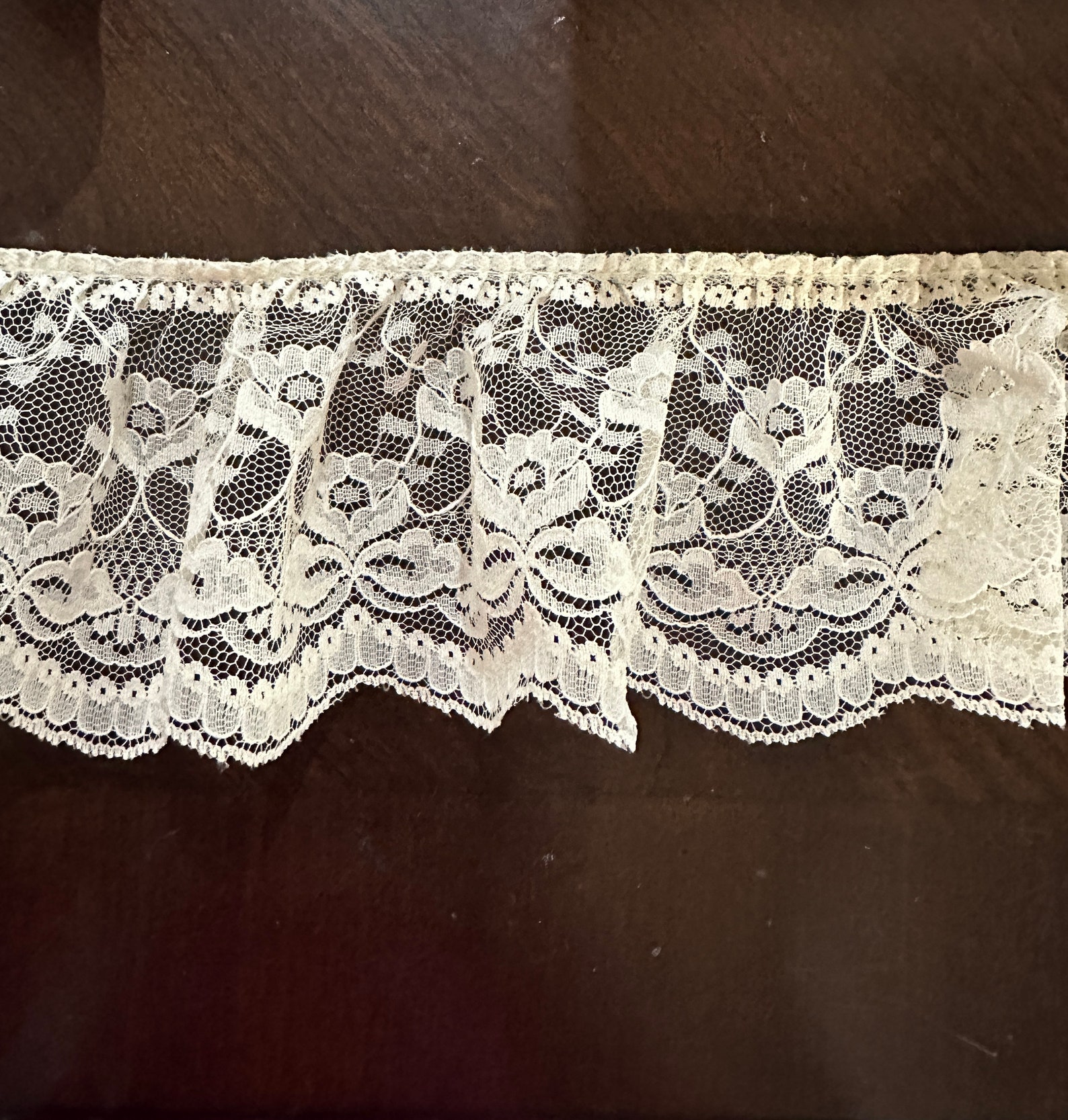 Vintage 3.4 Inch Wide Beige Ruffled Lace Sold by Yard - Etsy