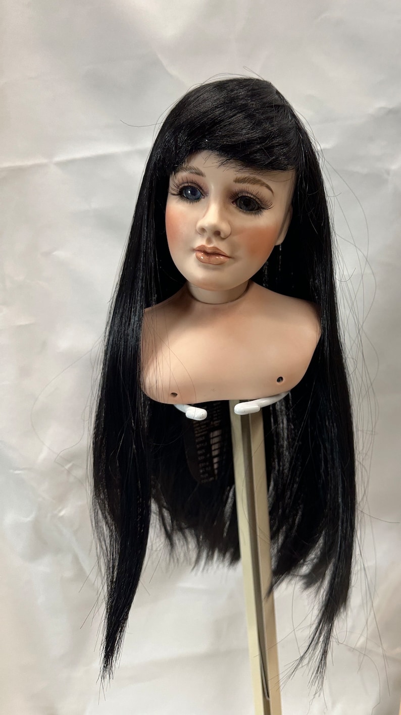 Long Black Hair Monique Doll Wig slumber Style Long - Etsy