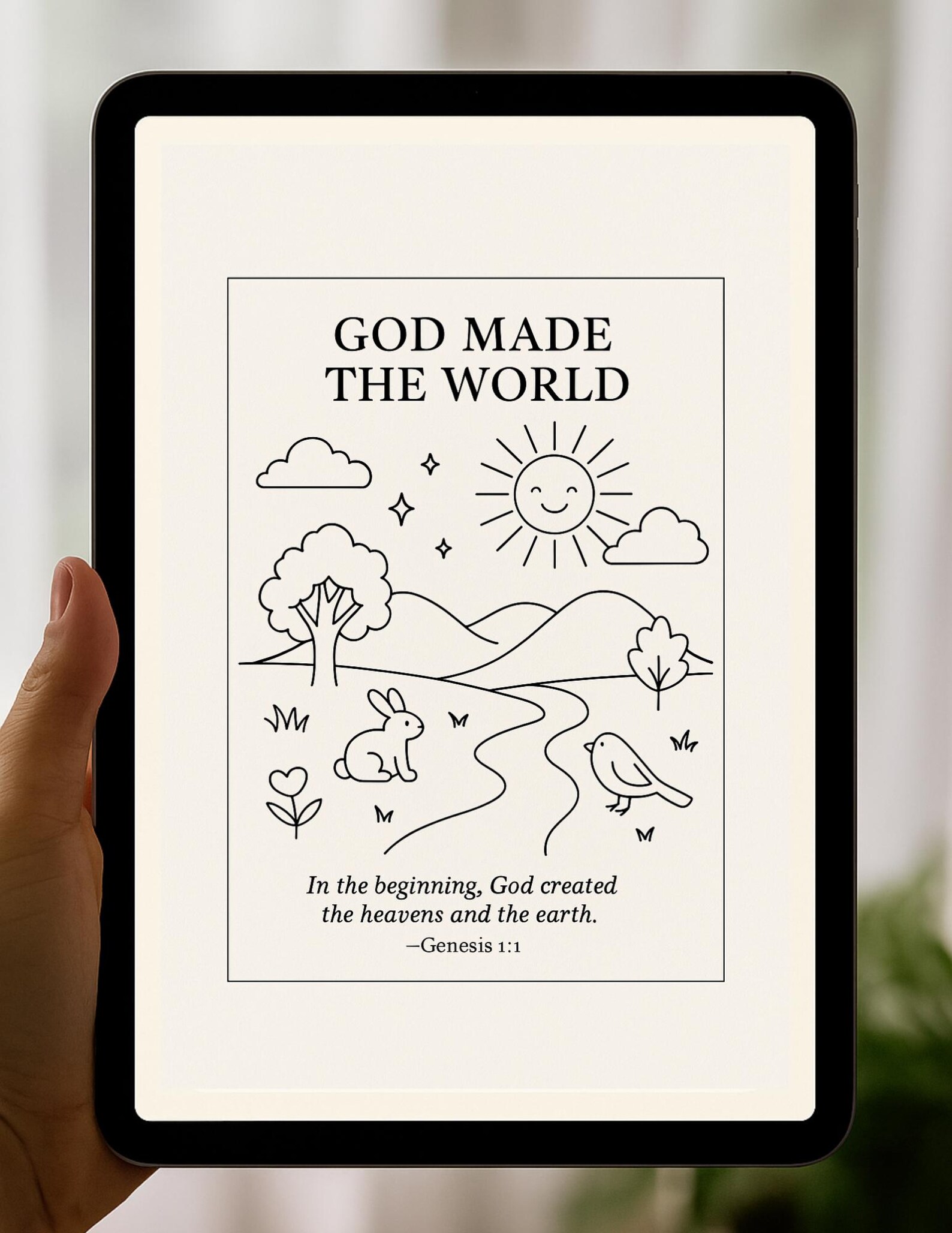 Who is God Christian Kids Bible Activity Workbook PDF | Scripture Based ...