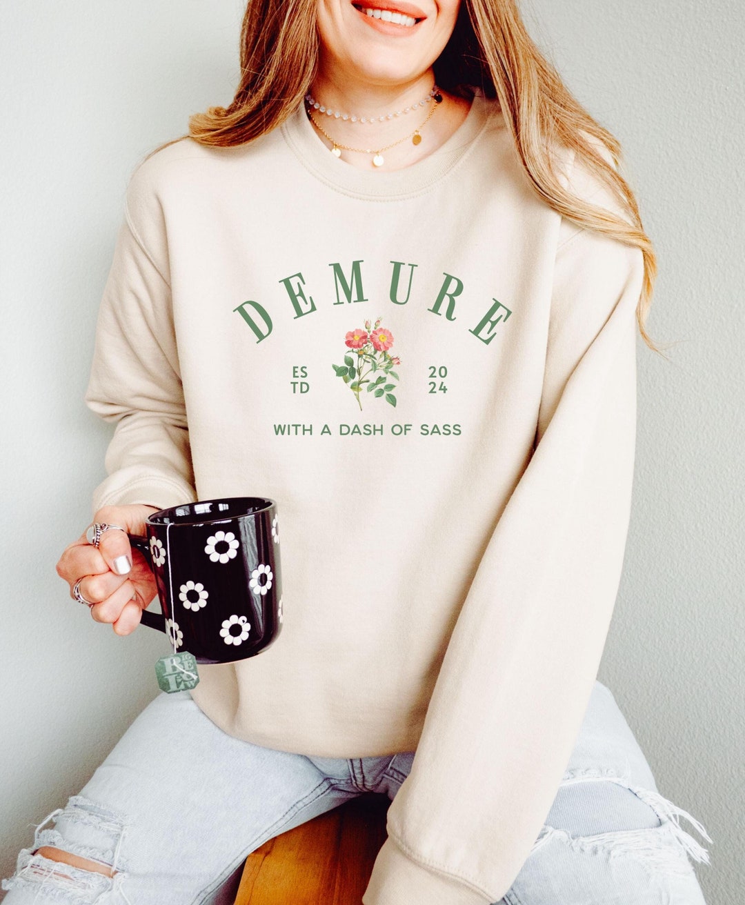Demure, Demure Sweatshirt, Modest Girl, Gift for Her, in My Demure Era ...