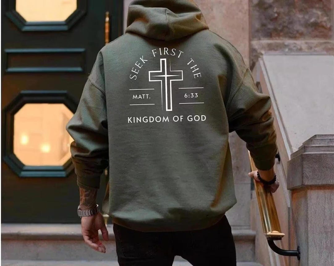 Men's Christian Hoodie Bible Verse Hoodie Christian Merch Mens ...