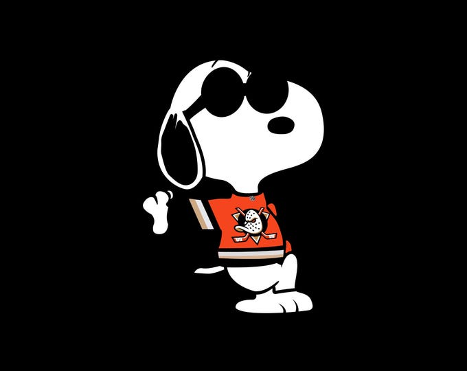 Snoopy NHL Ducks Jersey Png Image - Etsy