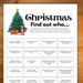 Christmas Party Game Find Someone Who, Icebreakers for Christmas, Mix ...