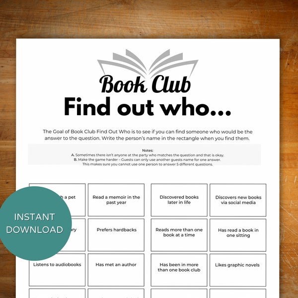 Book Club Favors - Etsy