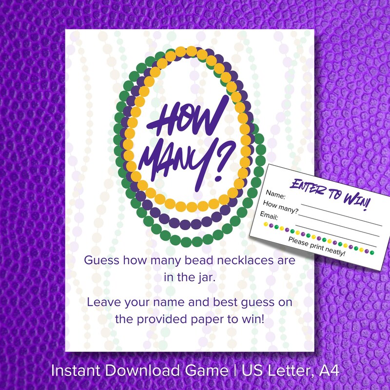 Mardi Gras Activity - Etsy