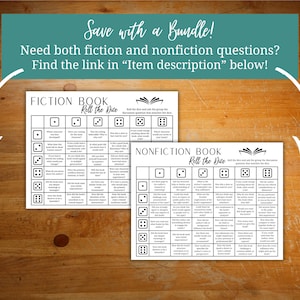 Book Club Game for Discussion, Book Club Questions, Fiction Book ...