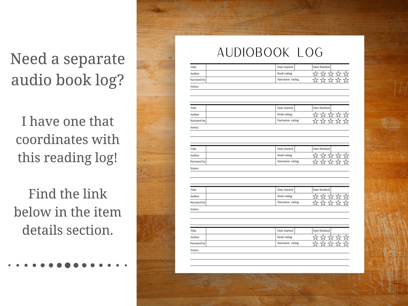 2026 Annual Reading Log for Book Club or Reading Tracker and Book ...