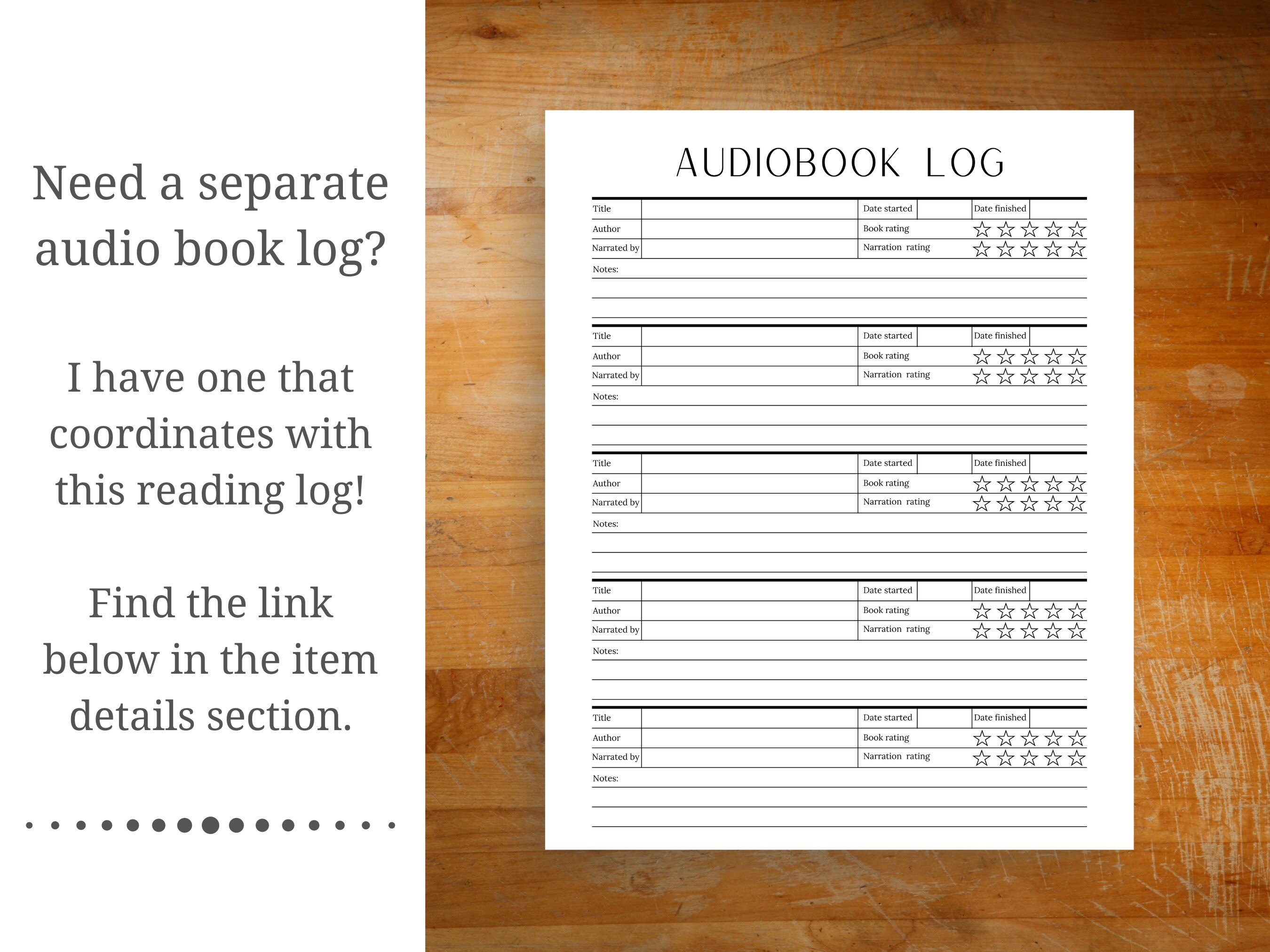 2026 Annual Reading Log for Book Club or Reading Tracker and Book ...