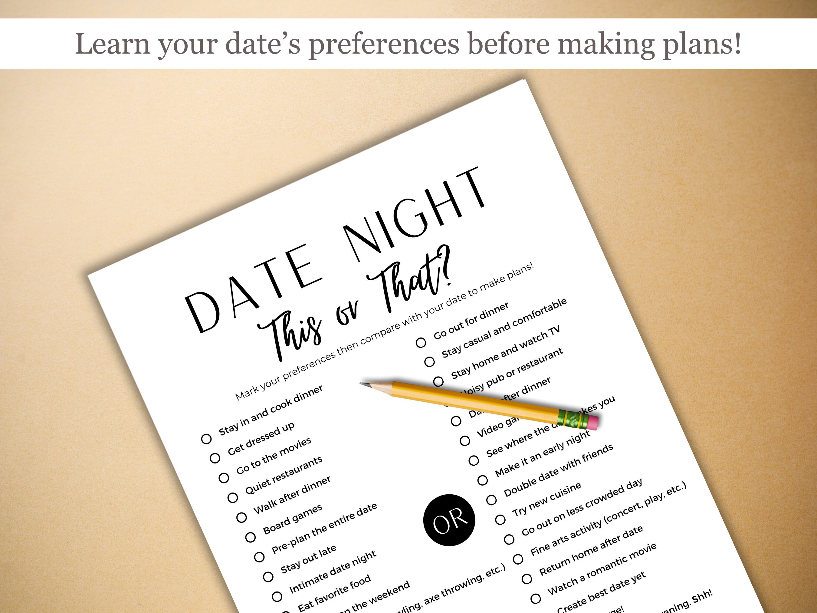 Date Night This or That Game, Date Ideas for Couples, Anniversary Date ...