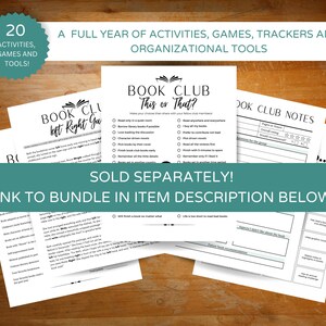 2025 Annual Reading Log for Book Club or Reading Tracker and Book ...