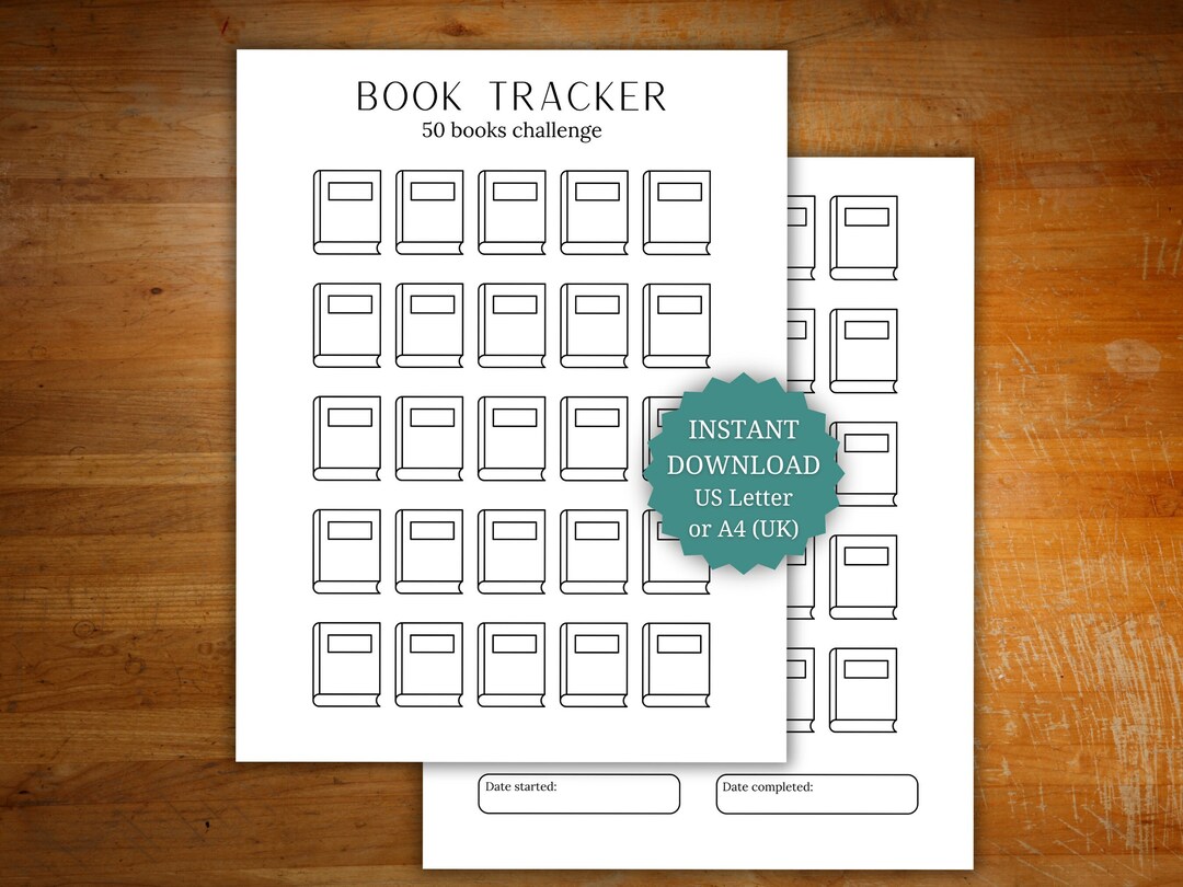 2025 Printable Book Tracker or Digital Book Tracker for Digital Planner ...