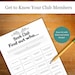 Book Club Game, Icebreakers for Book Club, Readers Questions Printable ...