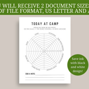 Letter From Camp Printable PDF for Kids, Summer Camp Stationery Instant ...