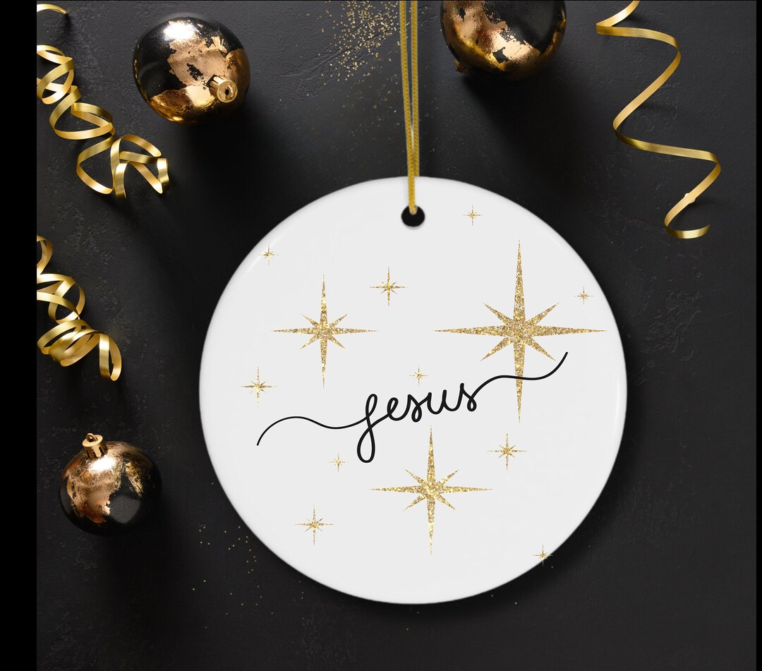 No. 3 in the Collection, Jesus Ceramic Ornament, Bible Verses ...