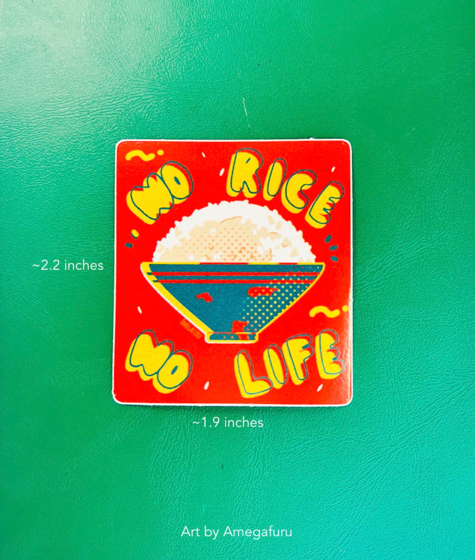 No Rice No Life Sticker - Etsy