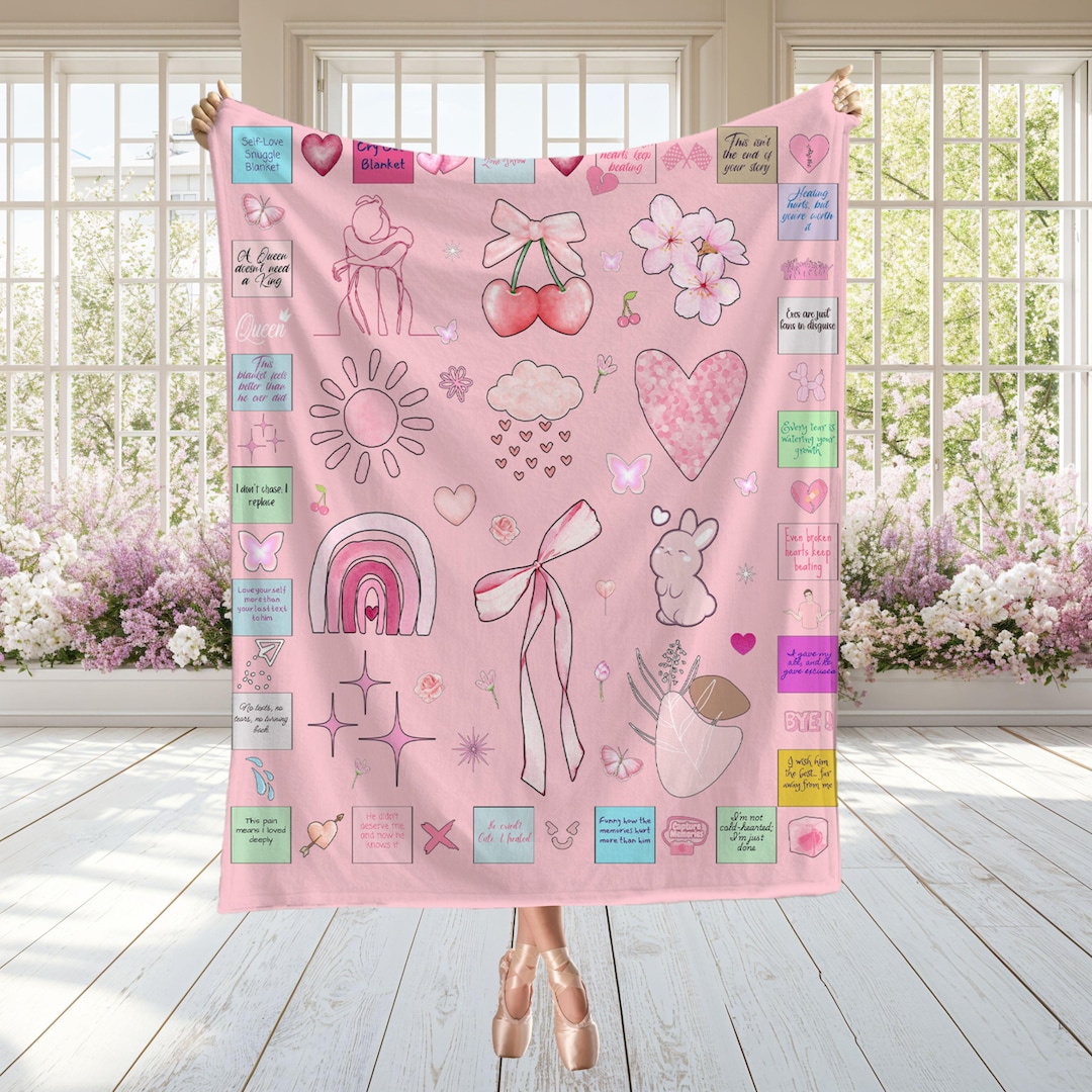 Broken Heart Blanket, Fleece Sherpa Blanket, Sherpa Throw With ...