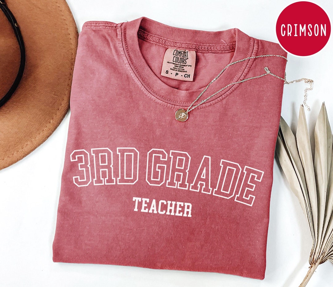 3rd Grade Teacher Shirt, Comfort Colors® 3rd Grade Tshirt, Gift for ...