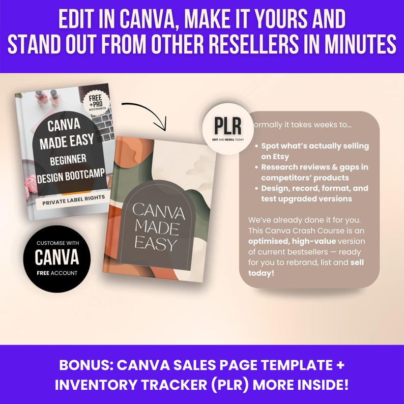 Ready-to-resell Canva Course PLR for Sellers, Done-for-you Training ...