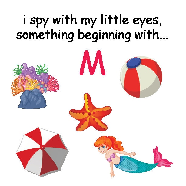 Printable I Spy Fun: Beach Activity Book for Kids Preschool - Etsy