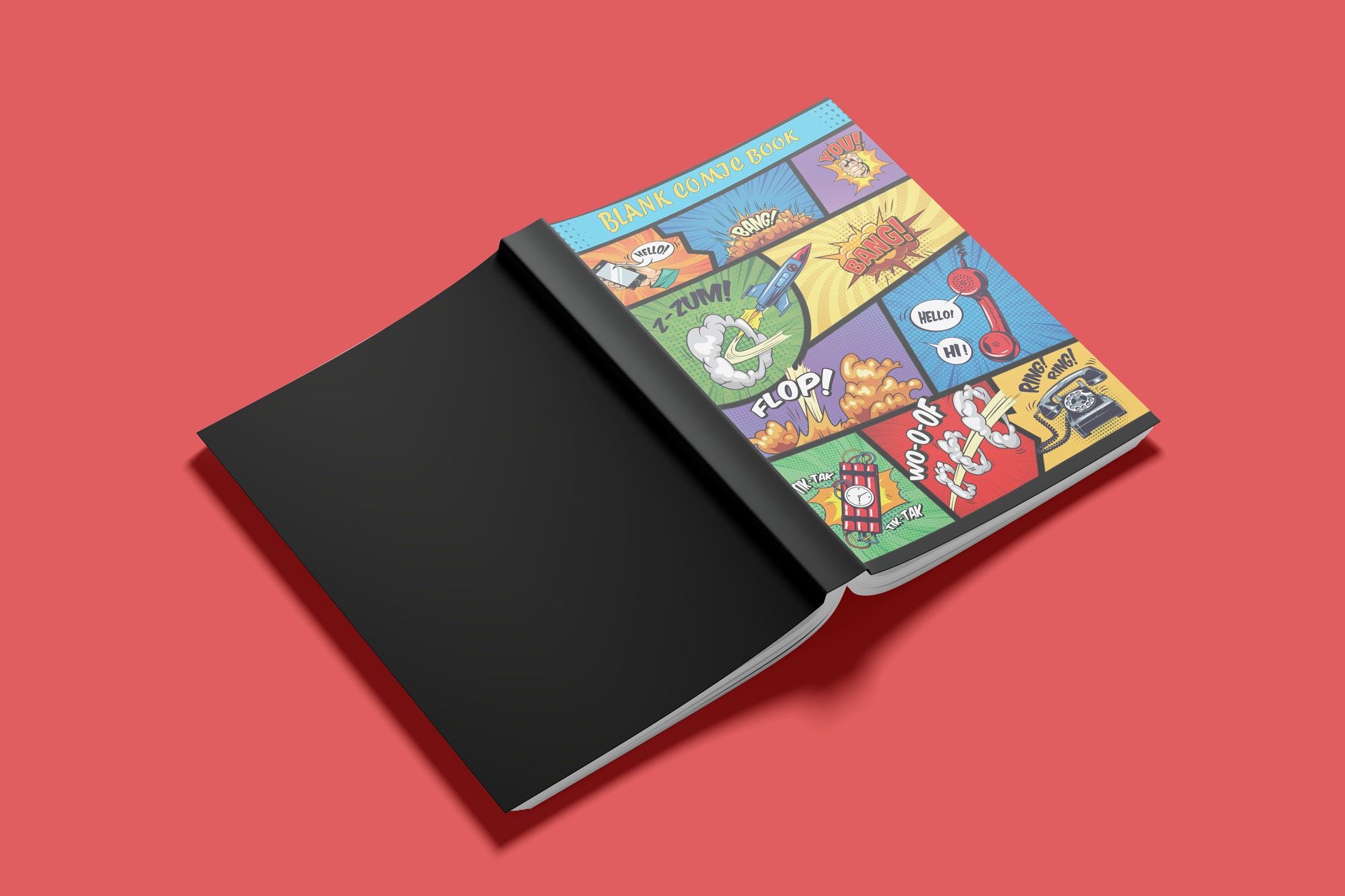 Printable Blank Comic Book Template Size 8.5x11", Comic Drawing Paper ...