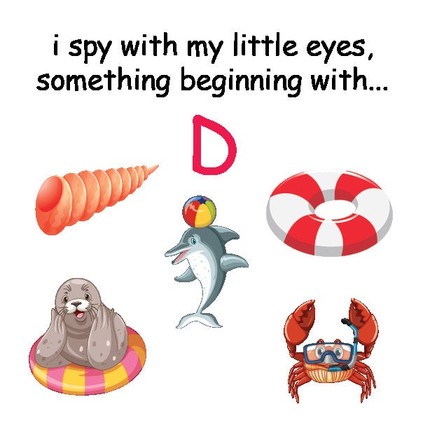 Printable I Spy Fun: Beach Activity Book for Kids Preschool - Etsy
