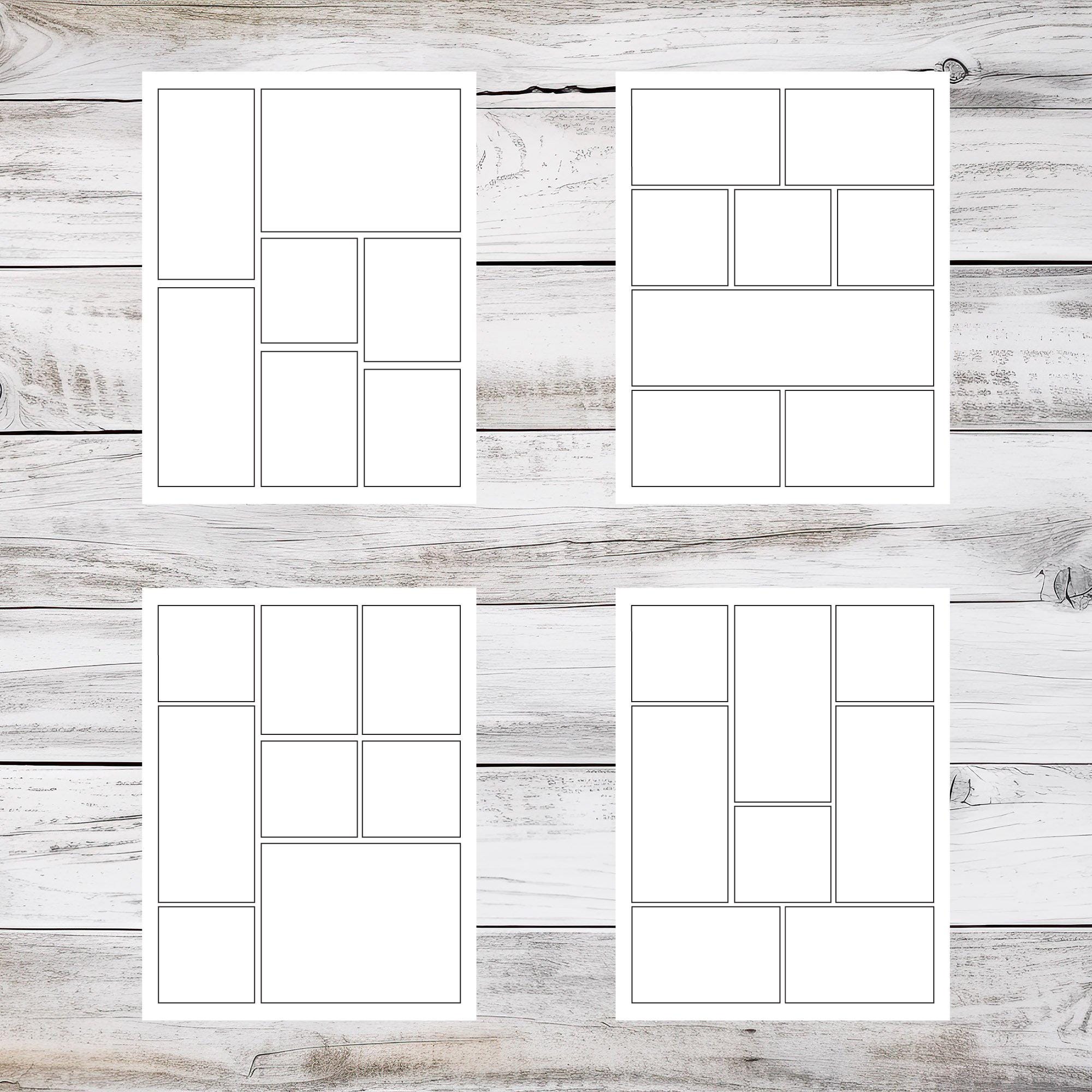 Basic Comic Book Template With 60 Printable Pages, Art Box Frames ...
