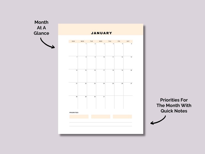 2024 Monthly Planner, 2024 Goals, 2024 Monthly Focus, and 2024 Monthly ...