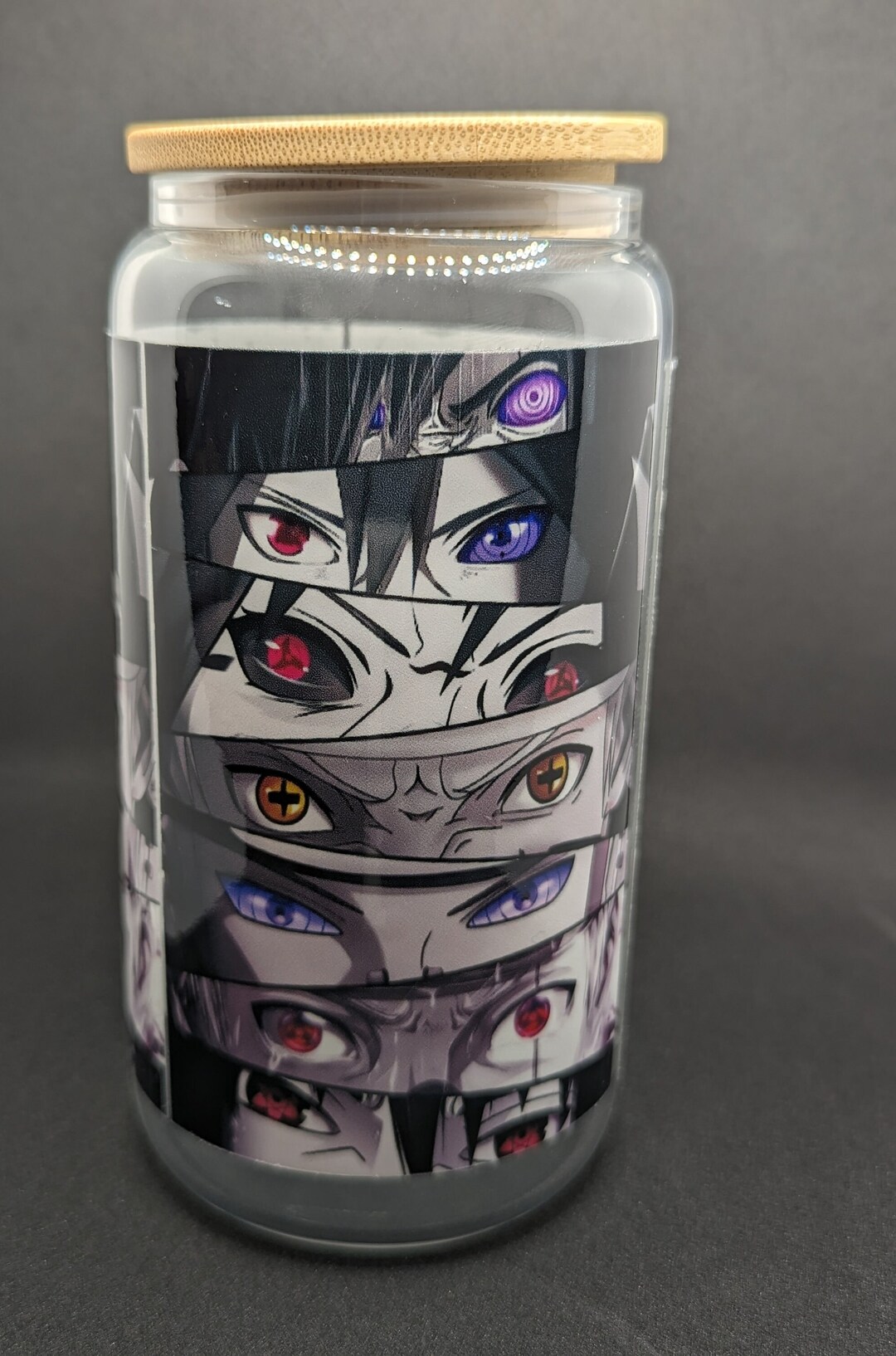 Eye Jutsu Naruto Anime ,cup Sparkle Cup , Frosted Cup ,glass Can ,iced ...