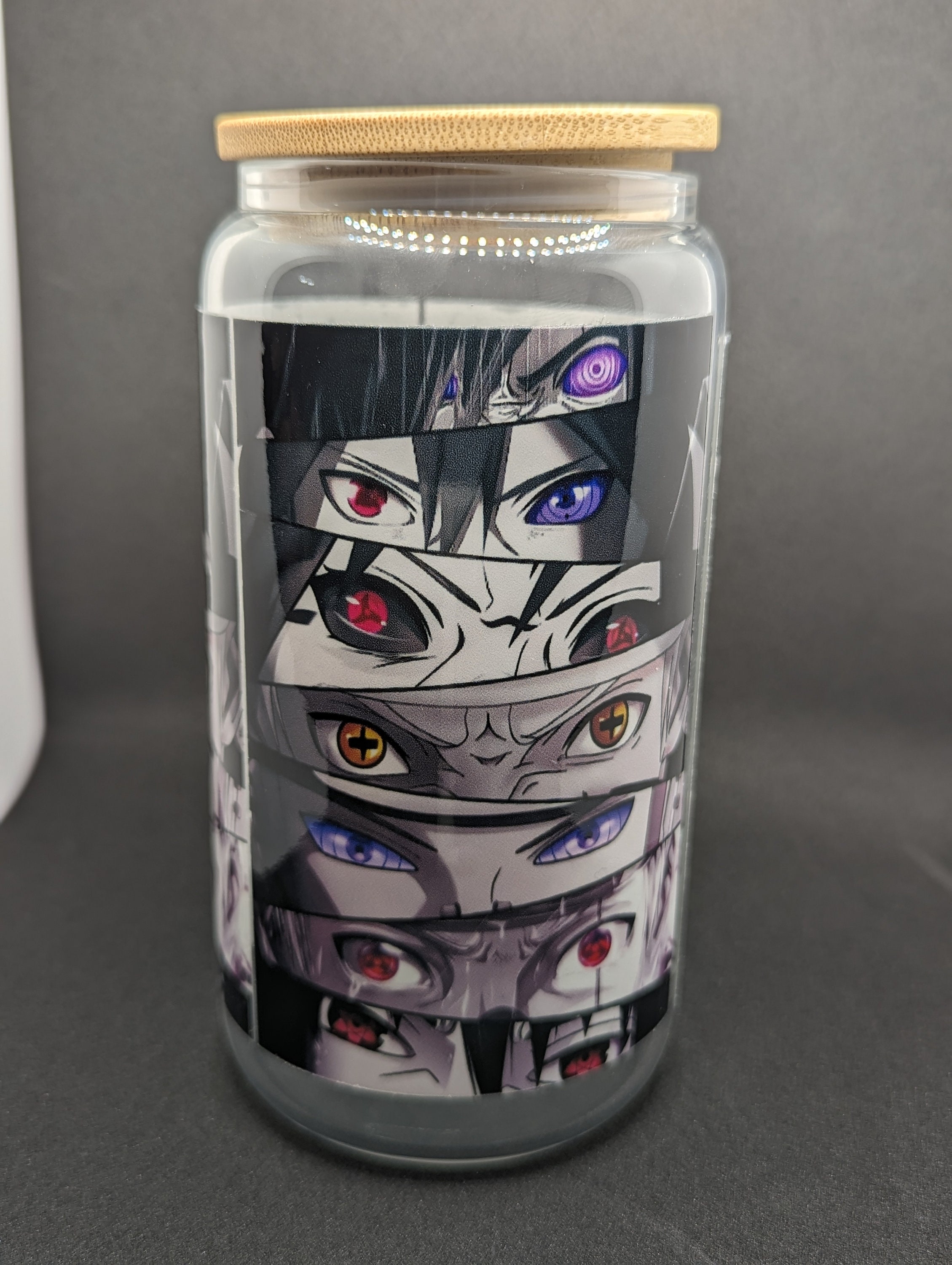 Eye Jutsu Naruto Anime ,cup Sparkle Cup , Frosted Cup ,glass Can ,iced ...