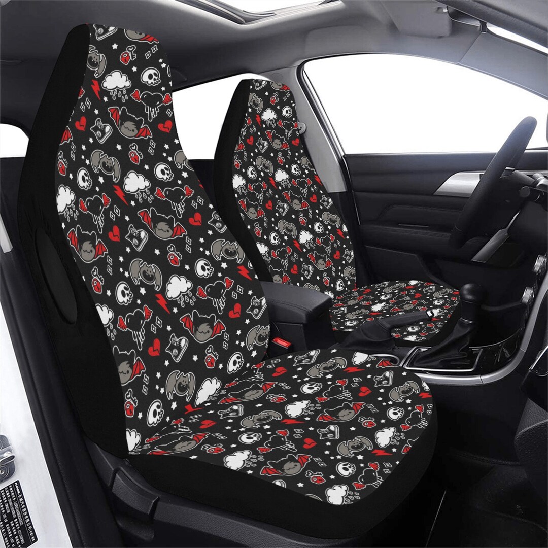Emo Bats Car Seat Covers, Skeleton, Alternative,2000s Emo Aesthetic ...