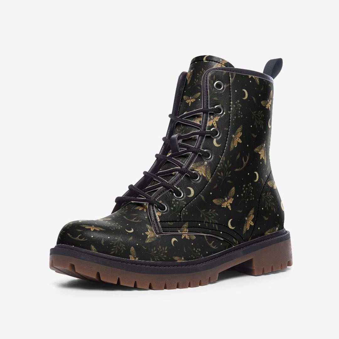Death's Head Moth Boots,whimsigoth Aesthetic Accessories, Dark ...