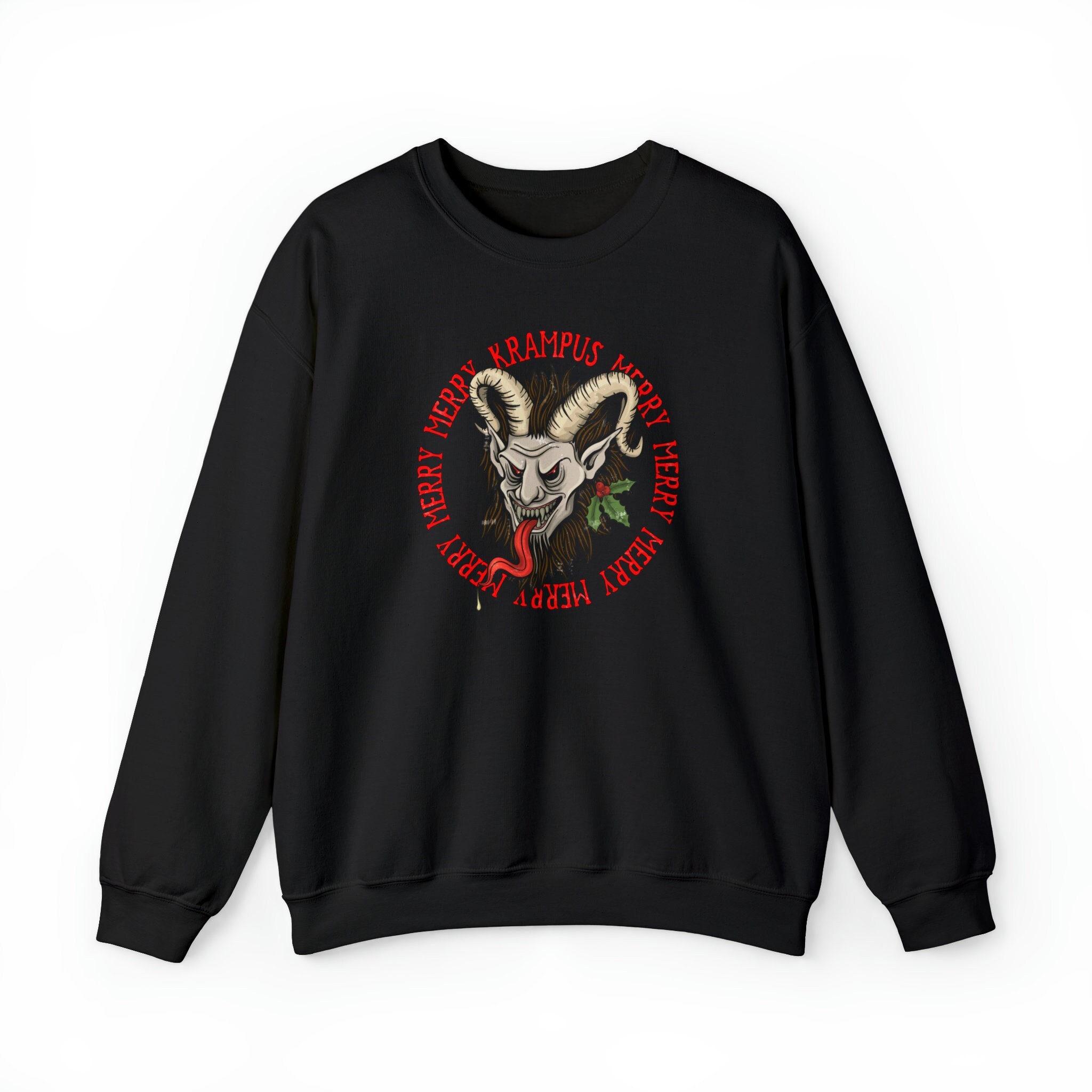 Krampus Sweatshirt, Krampus Sweater, Creepmas, Hooded Sweatshirt ...